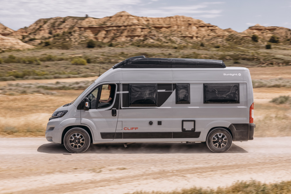 Sunlight Cliff Adventure Edition RT 640 campervan with elevating roof
