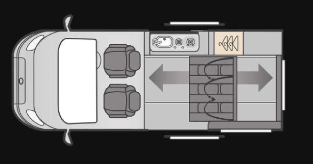 Swift Monza PHEV Ford hybrid campervan with elevating roof