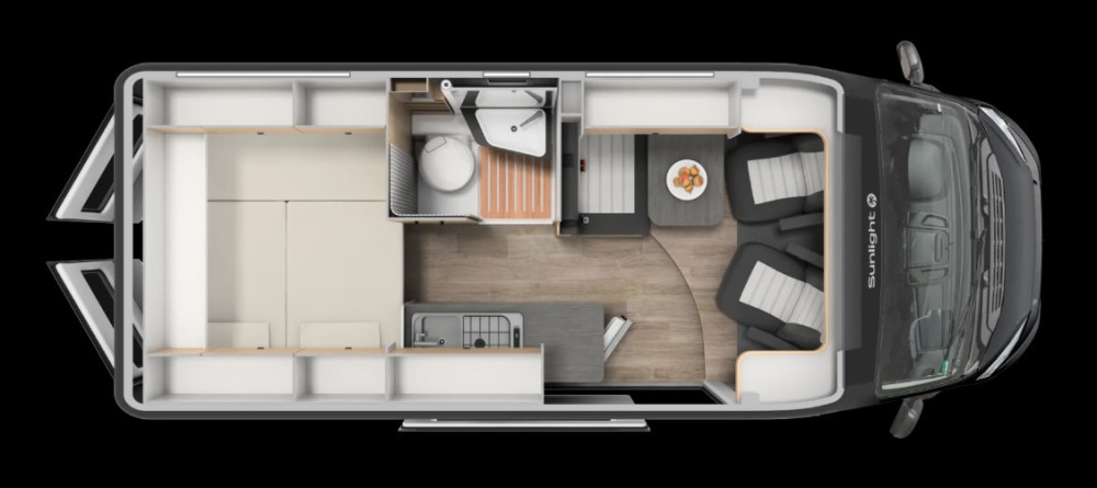 Sunlight CLIFF X 600 Fiat campervan